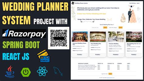 Online Wedding Planner System Project Using Spring Boot React Js