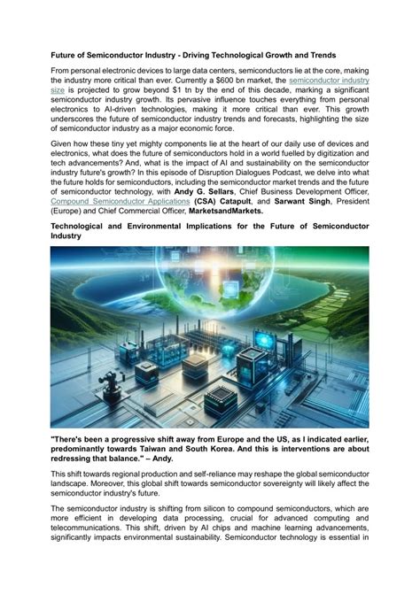 Ppt Future Of Semiconductor Industry Driving Technological Growth And Trends Powerpoint