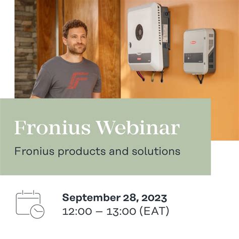 David Gitiba On Linkedin Would You Like To Learn More About Fronius Products And Solutions