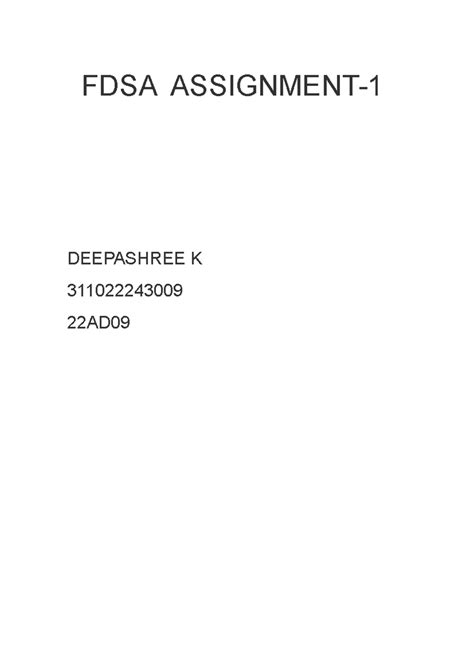 fdsa assignment 09 fdsa assignment deepashree k 311022243009 22ad