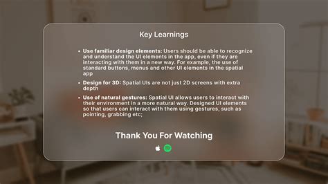 Apple Vision Pro Spotify Spatial Ui Design Behance