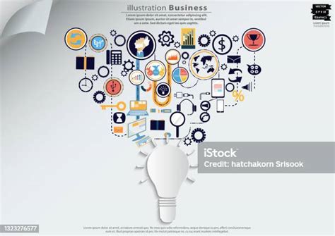 계획 비즈니스 아이콘 다양한 전구 창의력 현대 아이디어와 개념 일러스트 벡터 개념에 대한 스톡 벡터 아트 및 기타 이미지 개념 계획 교육 Istock