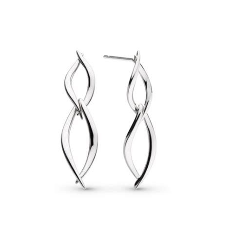 Kit Heath Entwine Twine Twist Duo Link Drop Earrings Taylor And Co