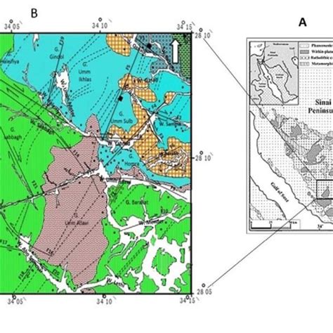 Figure1 A Simplified Geologic Map Of The Late Proterozoic Rocks In