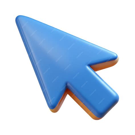 Arrow Pointer Mouse Cursor Computer Interface 3d Vector Icon Cartoon Minimal Style Premium Ai