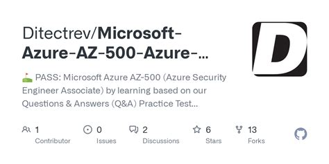 Github Ditectrev Microsoft Azure Az 500 Azure Security Engineer Practice Tests Exams Questions