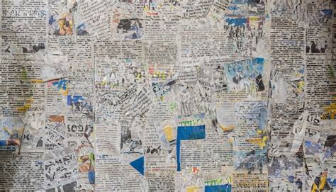 Premium Photo Crumpled Newspaper Texture Background