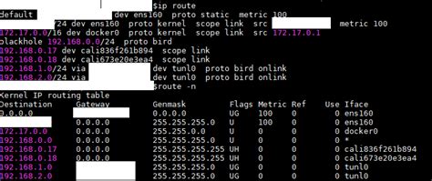 Linux For Route Command Output What Does An Asterisk Under Interface