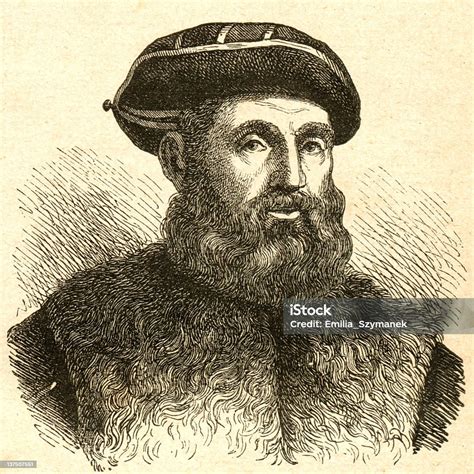 Engraving Of Ferdynand Magellan Stock Illustration Download Image Now