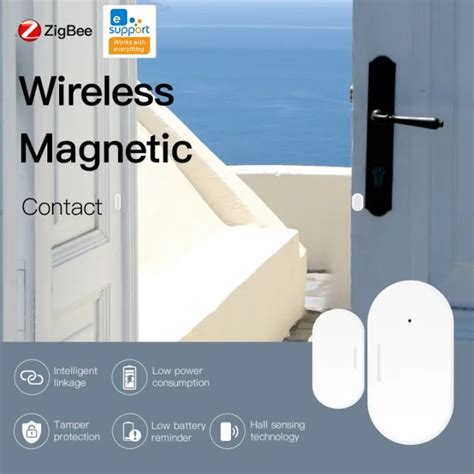 Ewelink Zigbee Smart Window Door Gate Sensor Detector Smart Home Security Alarm System Works