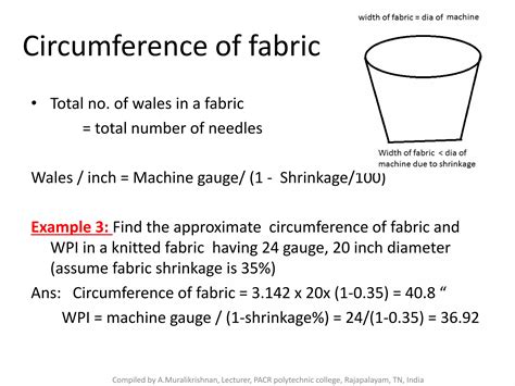 Calculations In Weft Knitting Machines Pdf Needlework Arts And Crafts