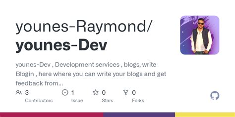 Github Younes Raymondyounes Dev Younes Dev Development Services Blogs Write Blogin