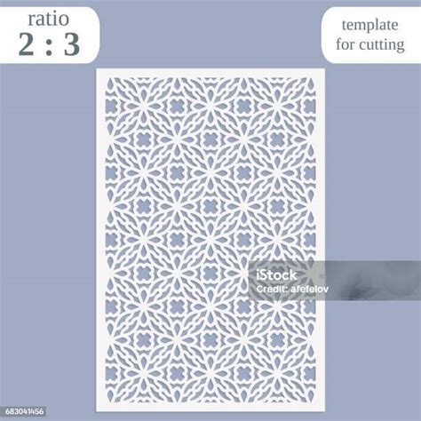 종이 비쳐 인사말 카드 절단 레이스 초대 Lasercut 금속 패널 나무 조각 템플릿 레이저 컷된 플라스틱 벡터 일러스트 레이 션 0명에 대한 스톡 벡터 아트 및 기타