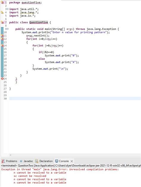 Solved Java Errors Ive Been Getting Errors Such As Sc Cant