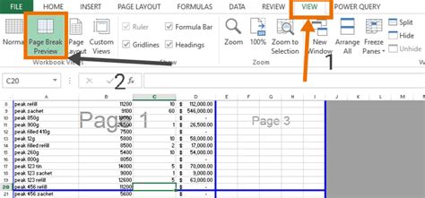How To Insert A Page Break In Ms Excel Officebeginner
