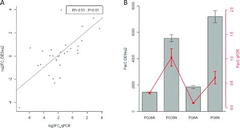 Rt Qpcr And Rnaseq Data Comparison A Correlation Between