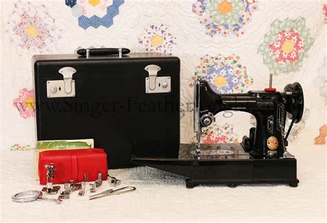 Singer Featherweight 222k Sewing Machine Red S Er0230 Quilting
