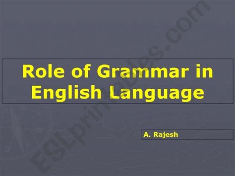 ESL English PowerPoints Grammar