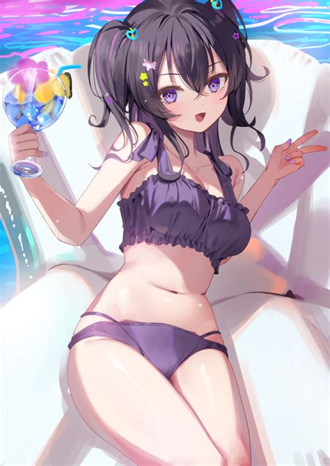 Chiro Norishiro Michiro Original Highres 1girl D Air Mattress