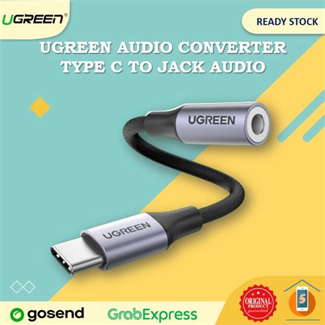 Jual Ugreen Audio Converter Splitter Type C To Jack Audio Mm Adapter Dac Shopee Indonesia