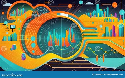 Big Data Abstract Visualization Background Stock Illustration Illustration Of Innovation
