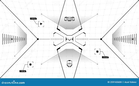 vr hud interface futuriste numérique écran cyberpunk technologie de
