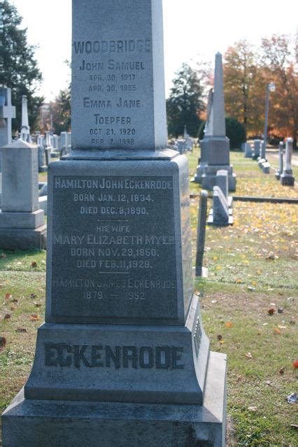 Hamilton John Eckenrode 1834 1890 Find A Grave Memorial