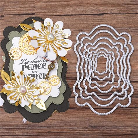 Molde Estêncil De Metal Para Corte De Papel Álbum Scrapbook