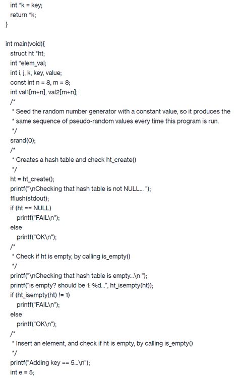 Part 1 Implement A Hash Table Your Task For This
