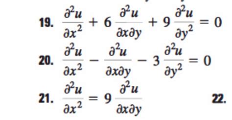 Solved In Problems 17 26 Classify The Given Partial