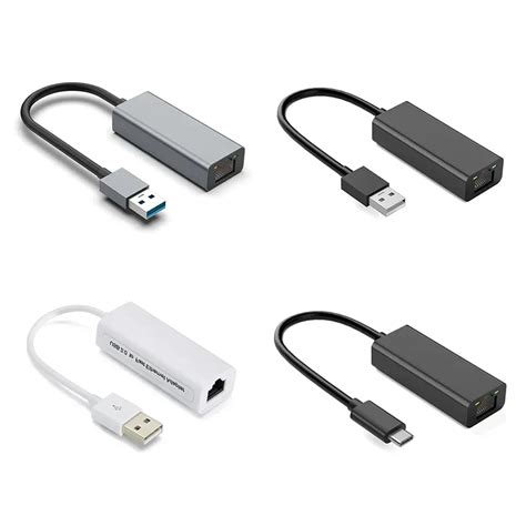 Gigabit Ethernet Adapter Type C To Rj Lan Network Card Mbps Usb Ypc C Splitter Plug