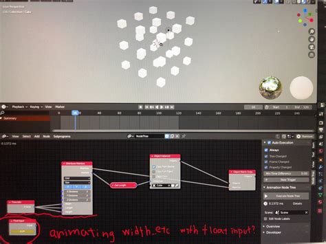 Animation Nodes Animating Width Of “distribute Matrices” With Float