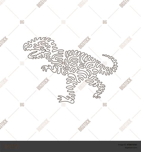 Continuous Curve One Vector And Photo Free Trial Bigstock