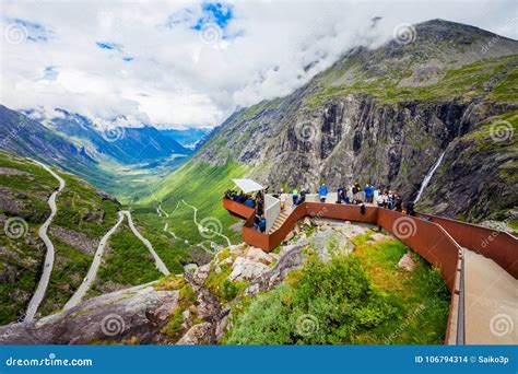 Trollstigen Norway Norway From A Vantage Point Trollstigen Skywalk