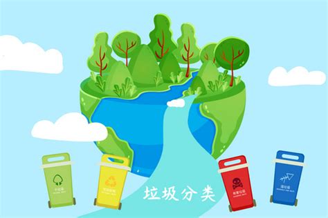 垃圾分类科普小贴士插画图片素材下载 psd格式 熊猫办公