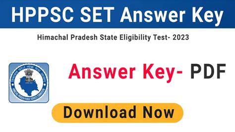 HPPSC SET Answer Key 2024 PDF Download Released