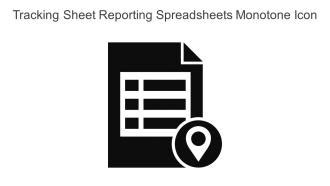 Tracking Sheet Reporting Spreadsheets Monotone Icon In Powerpoint Pptx Png And Editable Eps