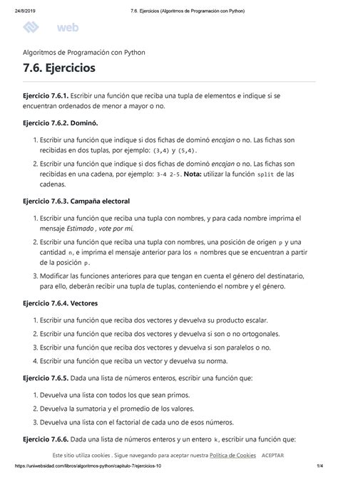 CLase Tarea Ejercicios Algoritmos de Programación con Python Algoritmos de Programación