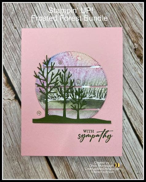 Frosted Forest Floating Cards Tutorial