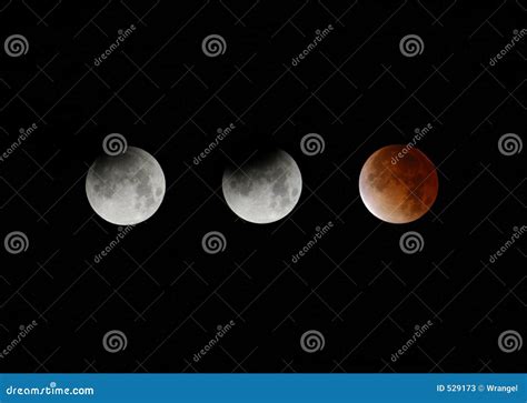 Total Lunar Eclipse Stock Image Image Of Progression Luna 529173