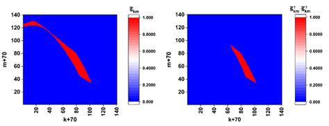 a the binary map of the near axis local polarization states selected