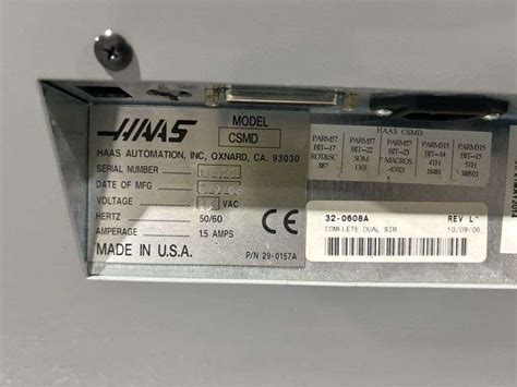 Haas Csmd Control Simulator Bonnigson And Associates