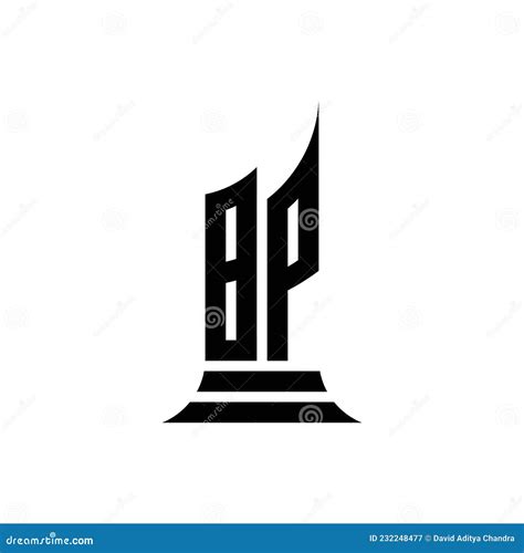BP Logo Monogram Building Shape Style Stock Vector Illustration Of Logos Creative 232248477