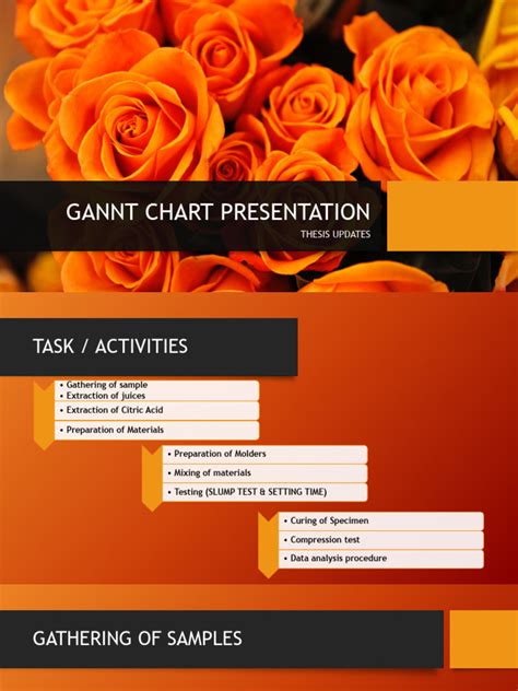 Gannt Chart Presentation Pdf