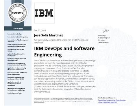 Ibm Coursera Devops Softwareengineering Learningeveryday José Manuel Solís Martínez