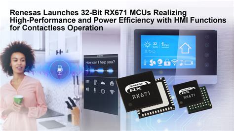 Renesas Launches 32 Bit RX671 MCUs