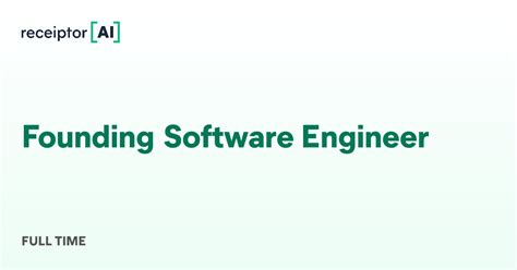 Founding Software Engineer Receiptor Ai