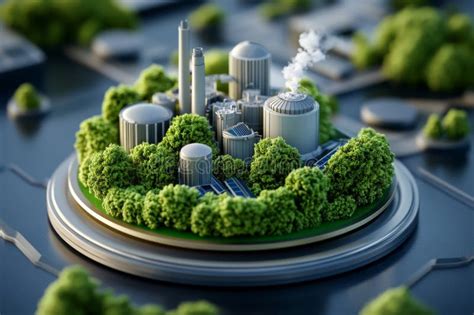 Garbage And Waste To Energy Innovation Are Highlighted In A Futuristic Illustration Of A Plant