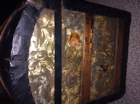 Trunk With Crystallized Tin Gold Finish Collectors Weekly