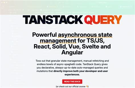 Mastering Data Fetching With Tanstack Query A Comprehensive Guide By
